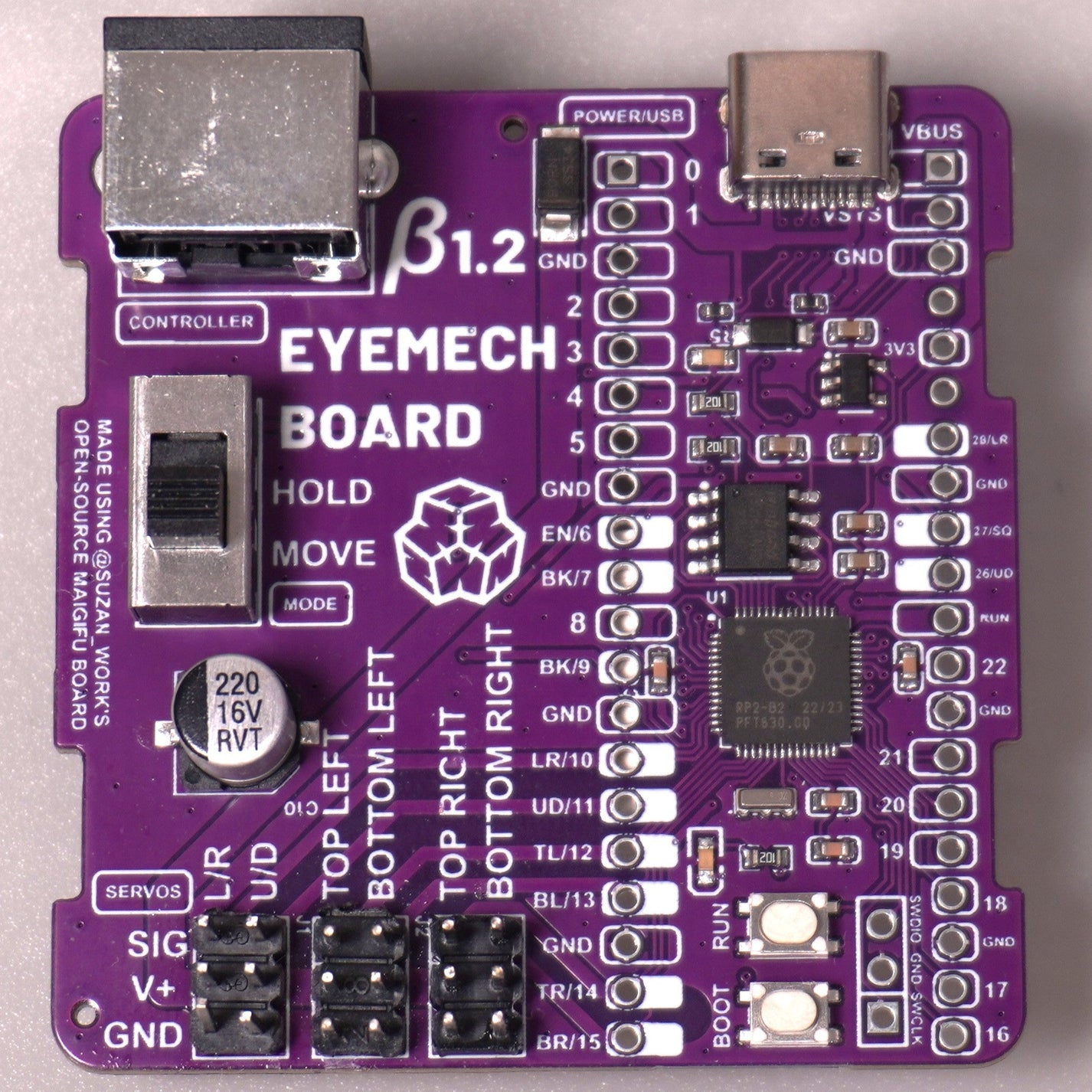 Eye Mechanism Controller Board BACKORDER - β1.2 – NM Robotics